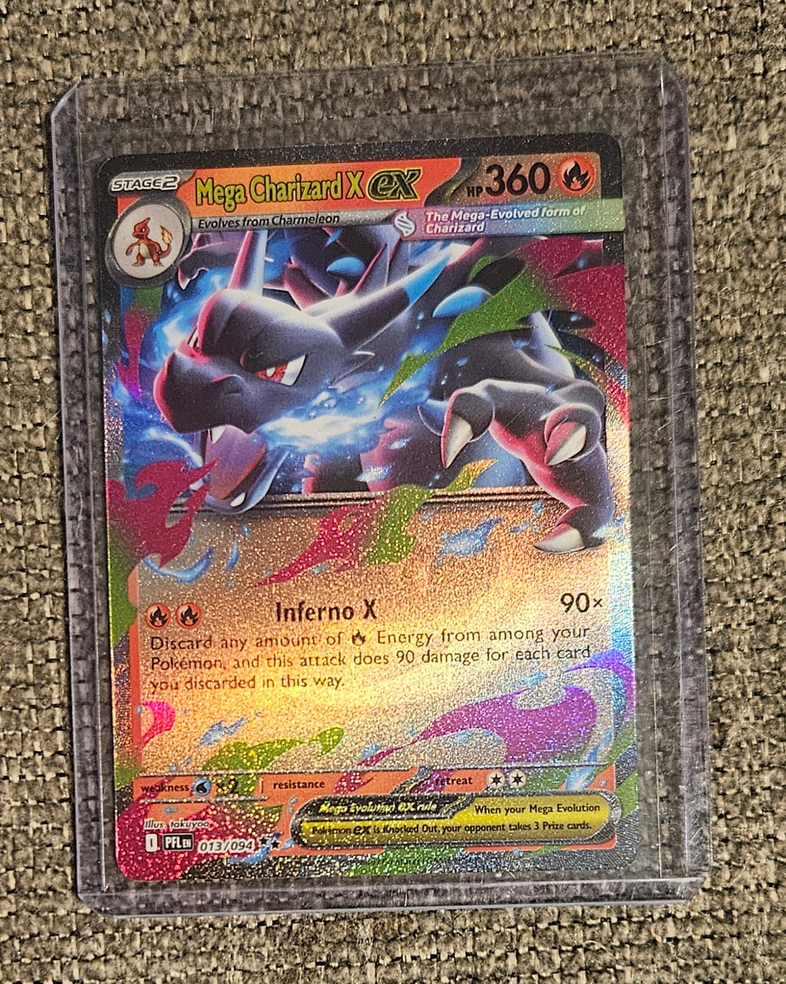 Mega Charizard X EX Reverse Holographic Card – Gamers Galleria